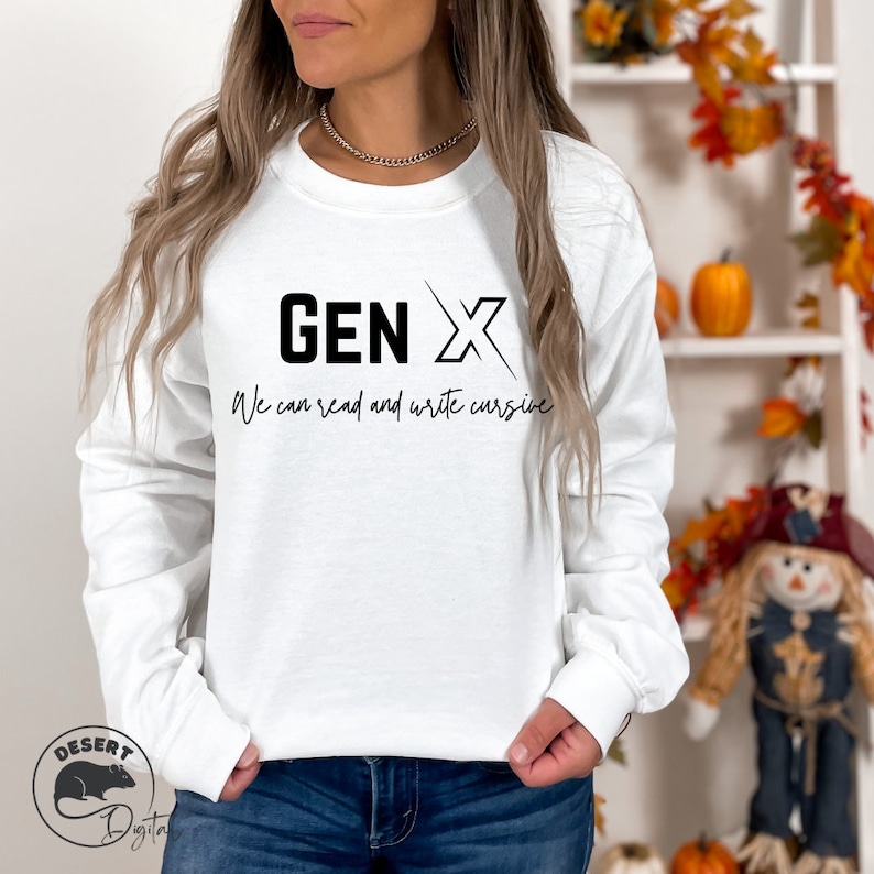 Gen X SVG We Can Read Cursive SVG, 50th Birthday, Unisex SVG, Nostalgia ...