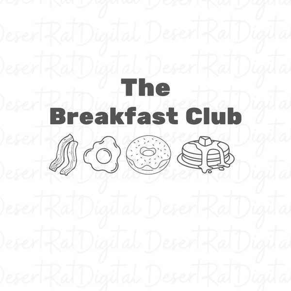 Breakfast Club Svg - Etsy