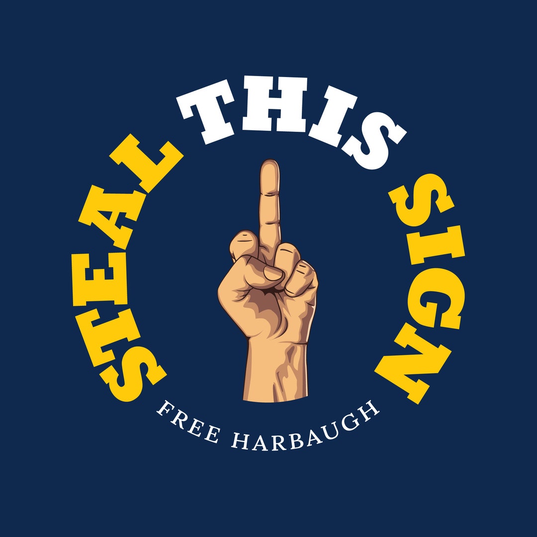 Michigan Sign Stealing Shirt Football Fan Shirt, Go Blue, Free Harbaugh ...