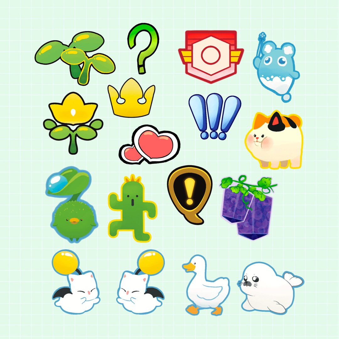 FFXIV Sticker Sheet - Etsy