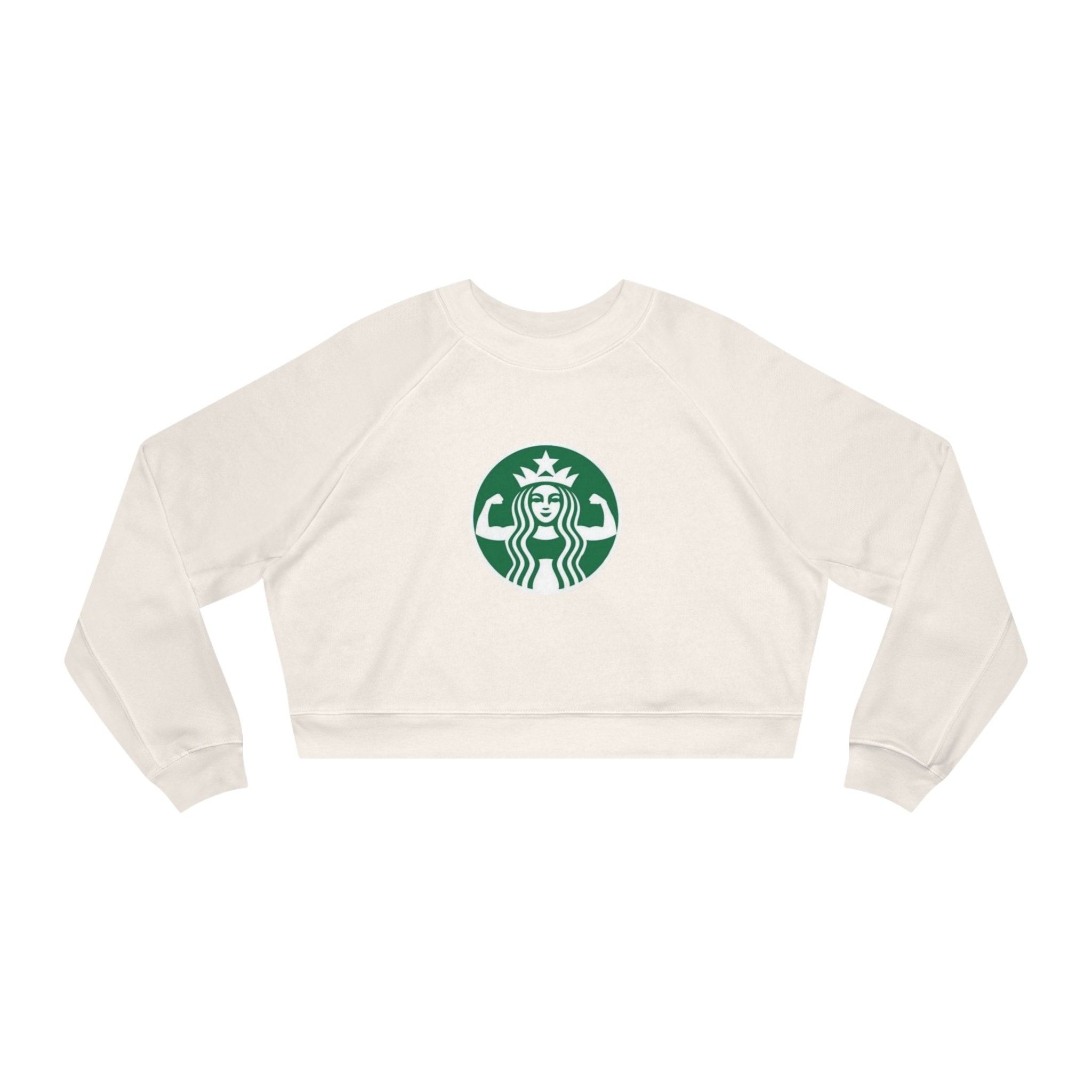 Starbucks Women's Cropped Fleece Pullover Crop Top Fall Winter Clothing ...