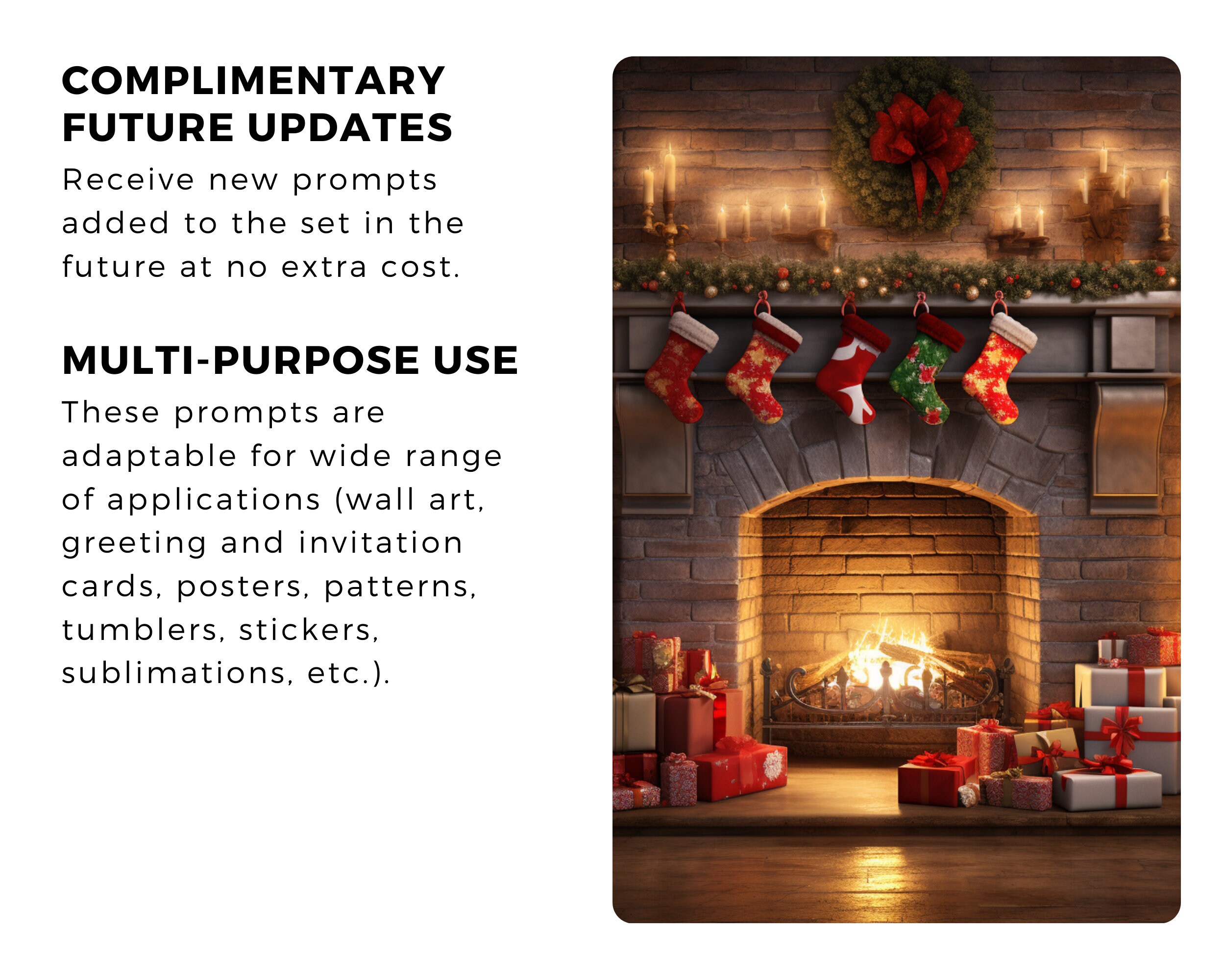 58 Christmas Backdrops Midjourney Prompts and Images Holiday Background ...
