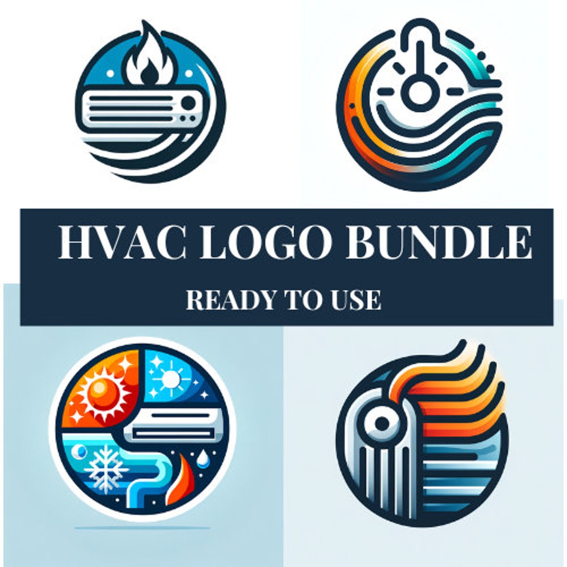 Premium HVAC Logo (4), HVAC Logo SVG, Hvac Logo, Hvac Business Logo ...