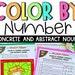 Color by Number Grammar Concrete and Abstract Nouns No Prep Printables ...