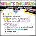 Color by Number Grammar BUNDLE ELA No Prep Printables - Etsy