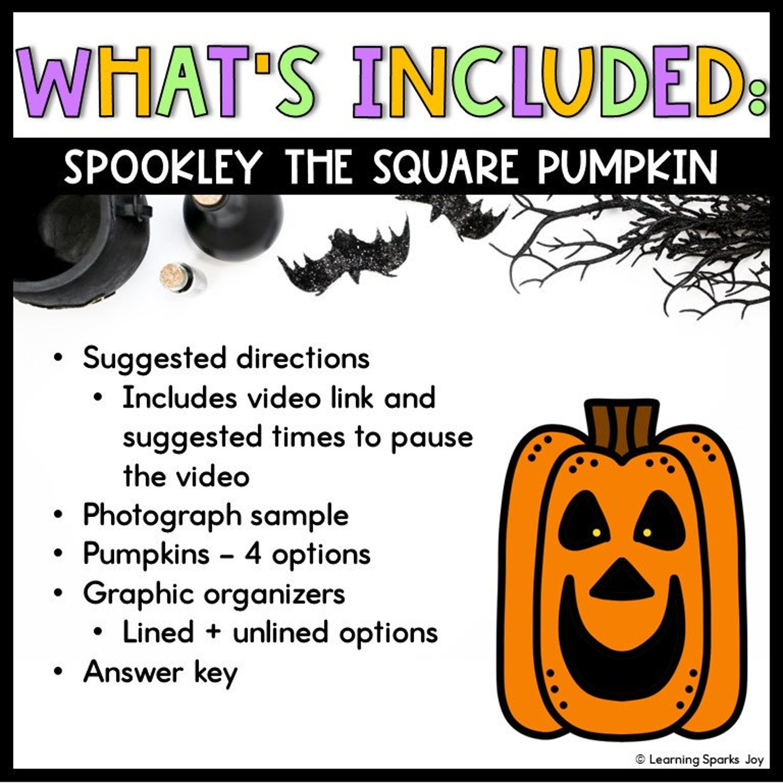 Spookley the Square Pumpkin Craft | Halloween Craftivity | October Read ...