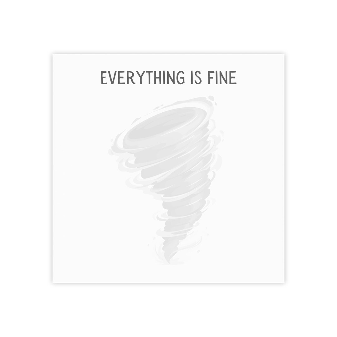 Everything is Fine Post-it® Note Pads Funny Sticky Notes Sarcastic ...
