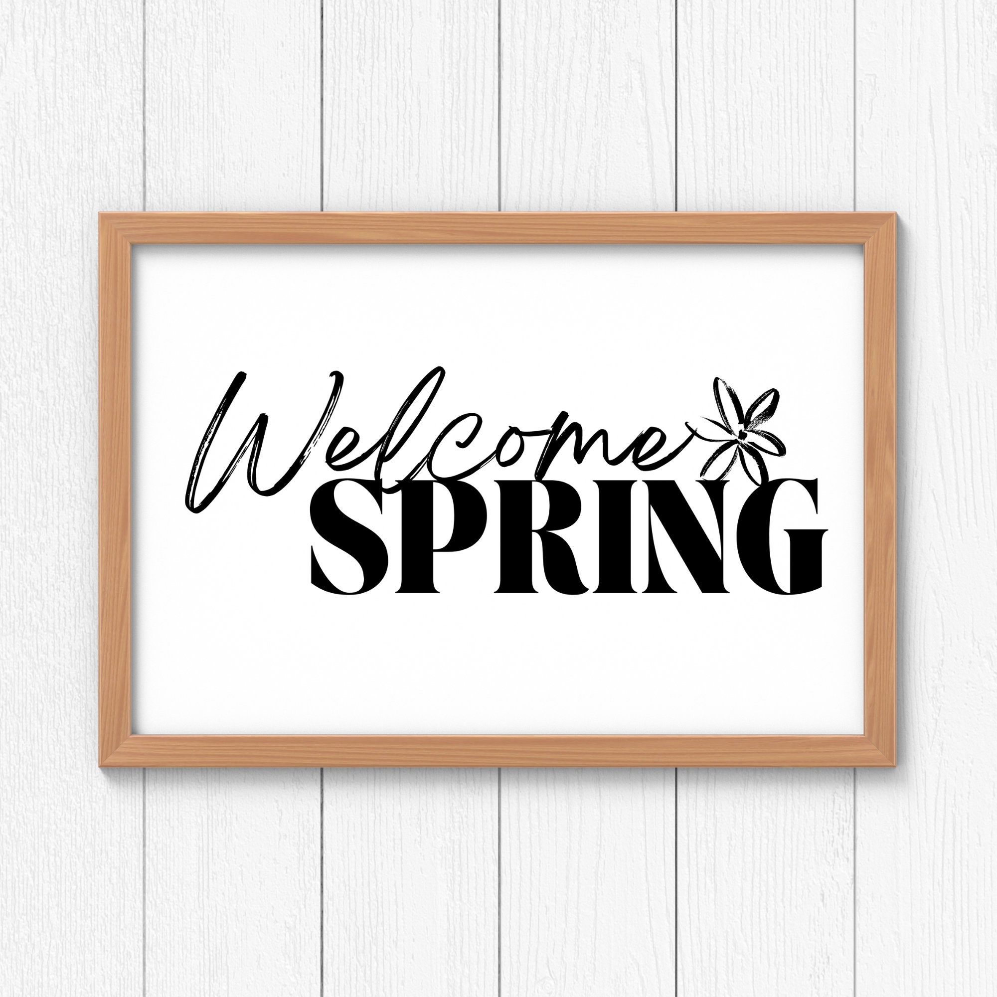 Welcome Spring Printable Art Instant Download Spring Quotes Spring ...
