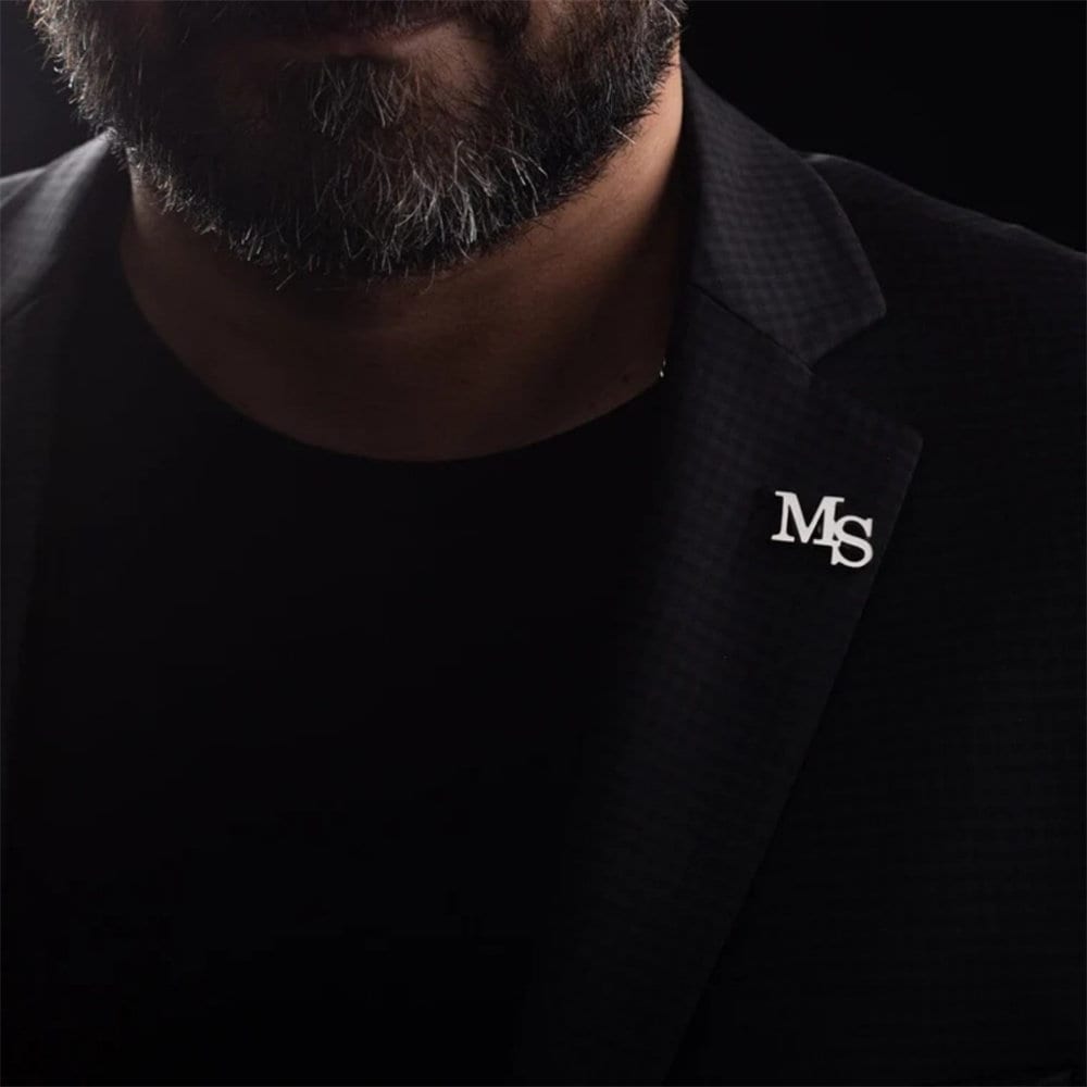 Personalized Initials Jacket Lapel Pin, Custom Letter Lapel Pin, Custom ...