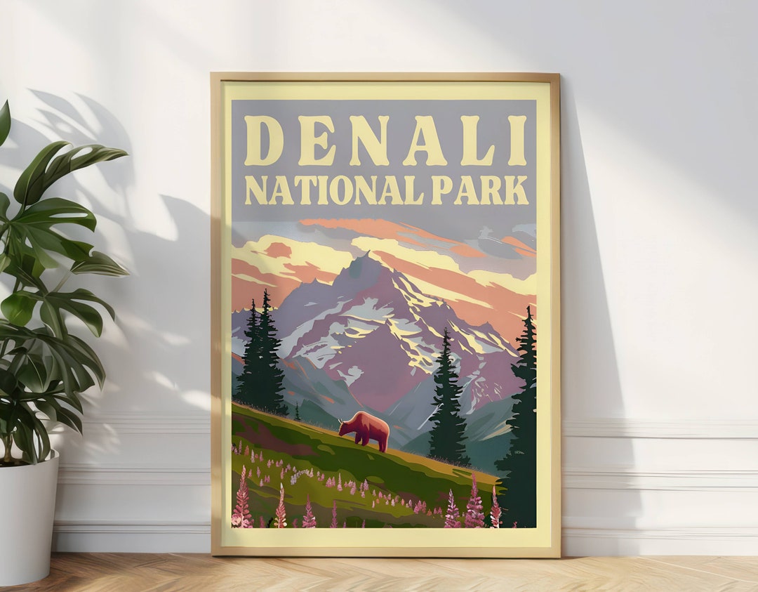 Denali National Park Digital Print, Denali National Park Gift, Denali ...