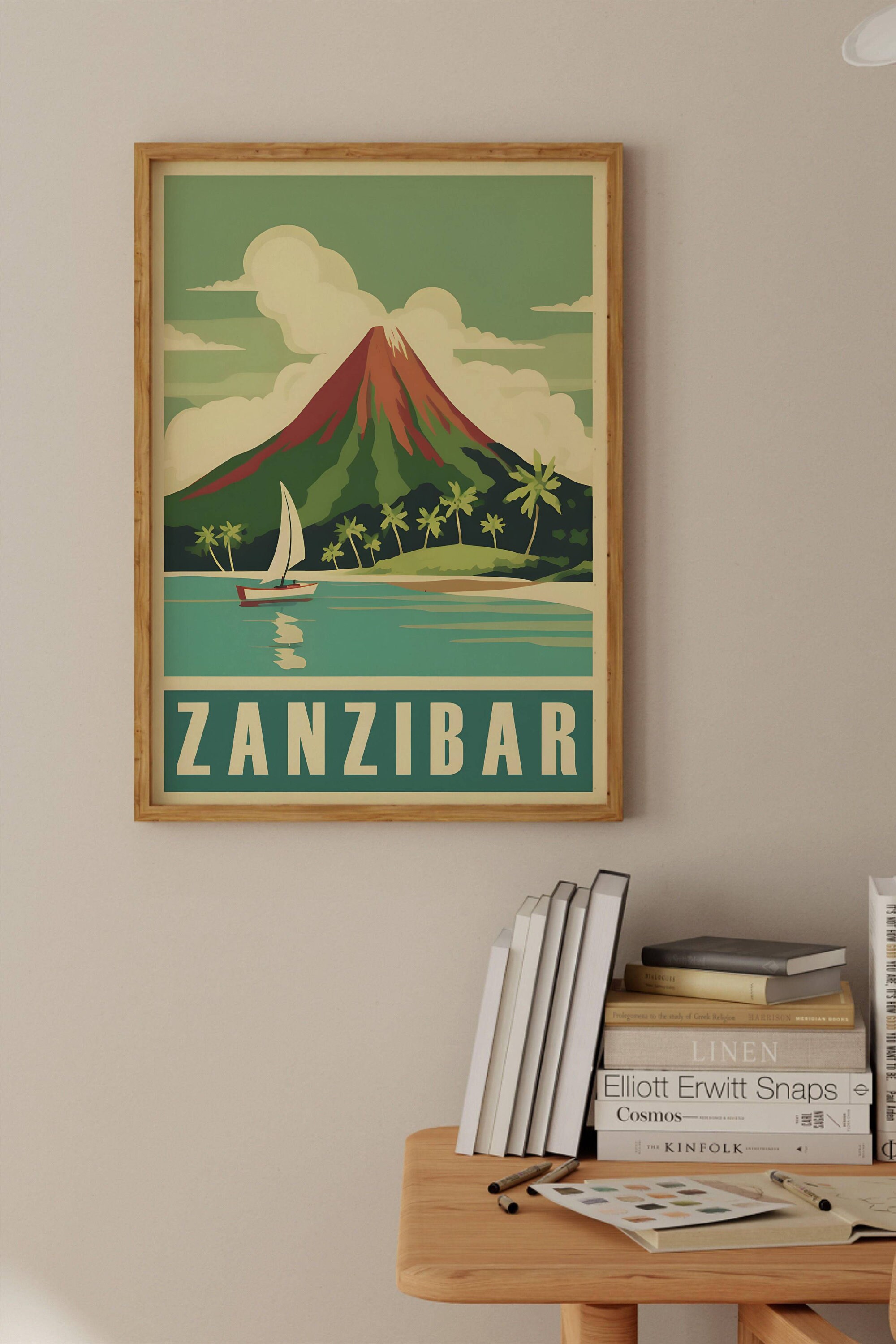 Zanzibar Travel Poster, Zanzibar Digital Print Poster, Zanzibar Digital ...