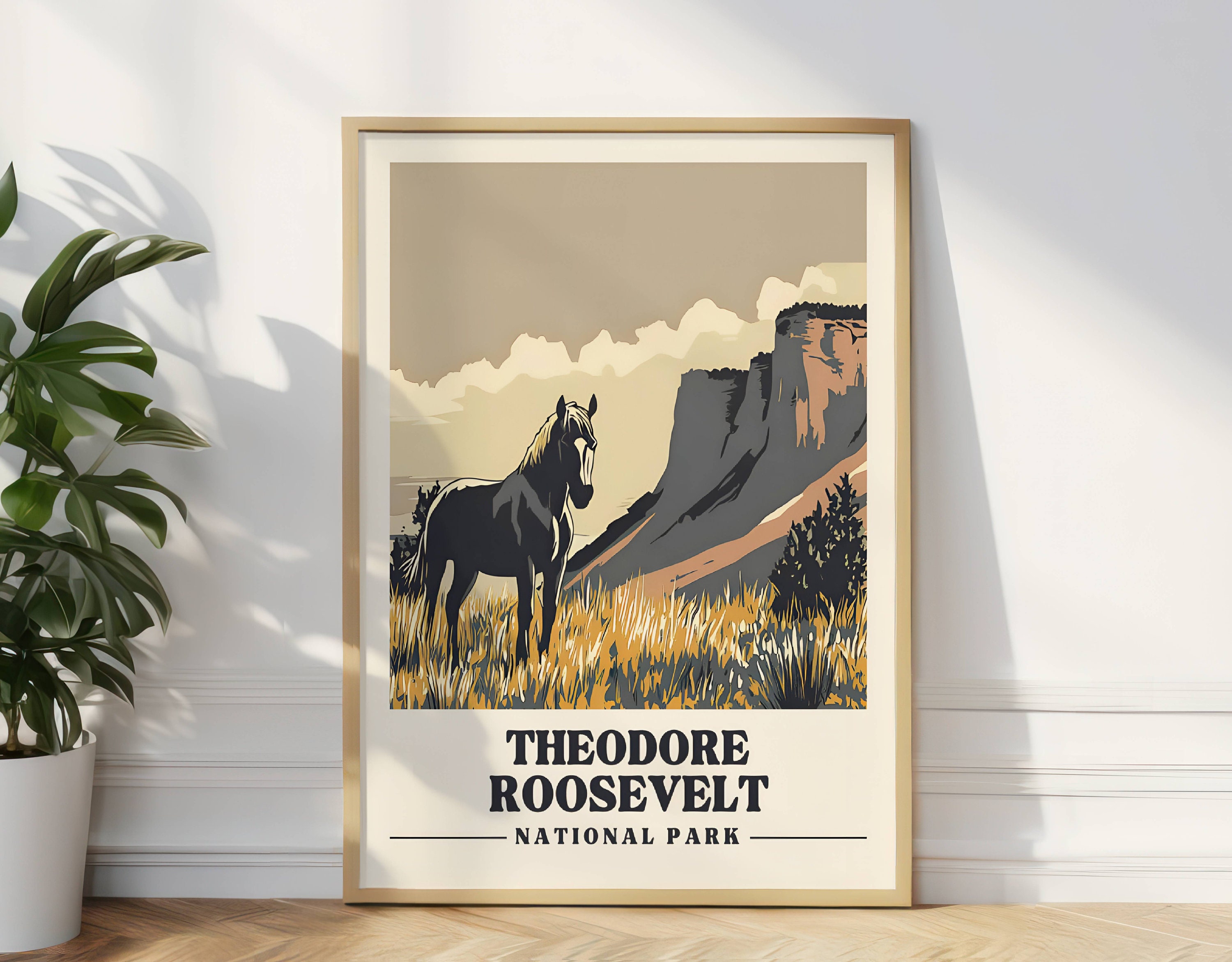 Theodore Roosevelt National Park Printable Wall Art, Theodore Roosevelt ...