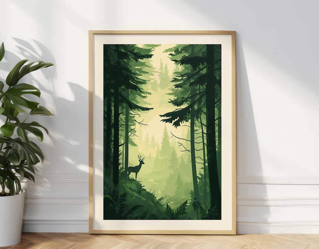 Olympic Poster Washington Travel Print Olympic National Park Art Gift ...