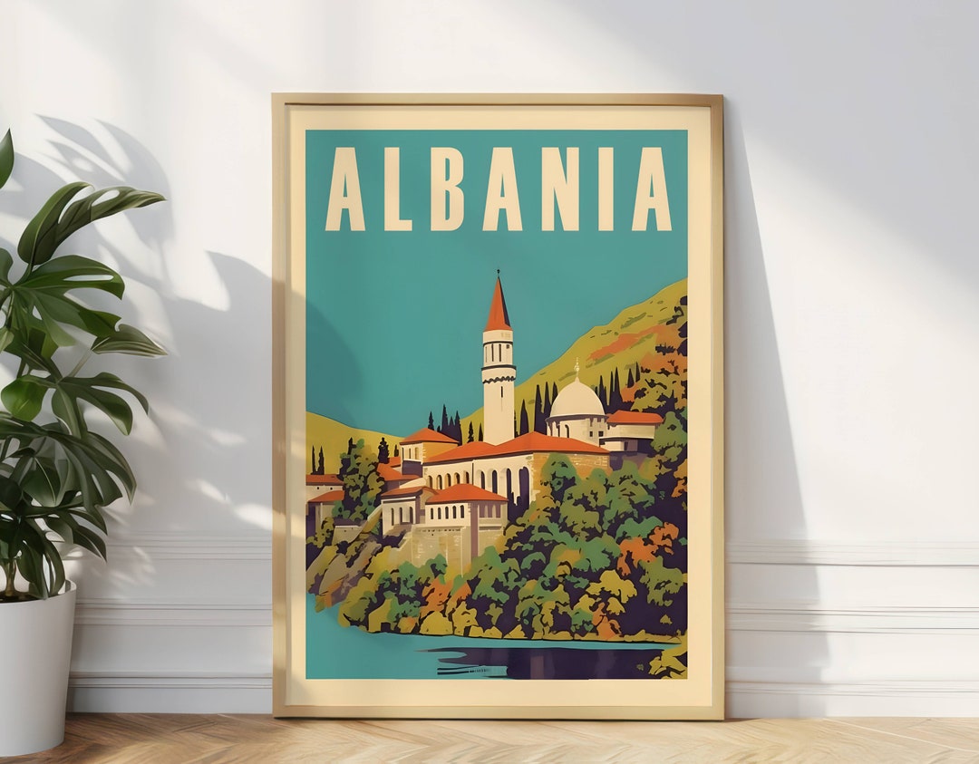 Albania Travel Poster, Albania Art Print, Scenic Albania Poster ...