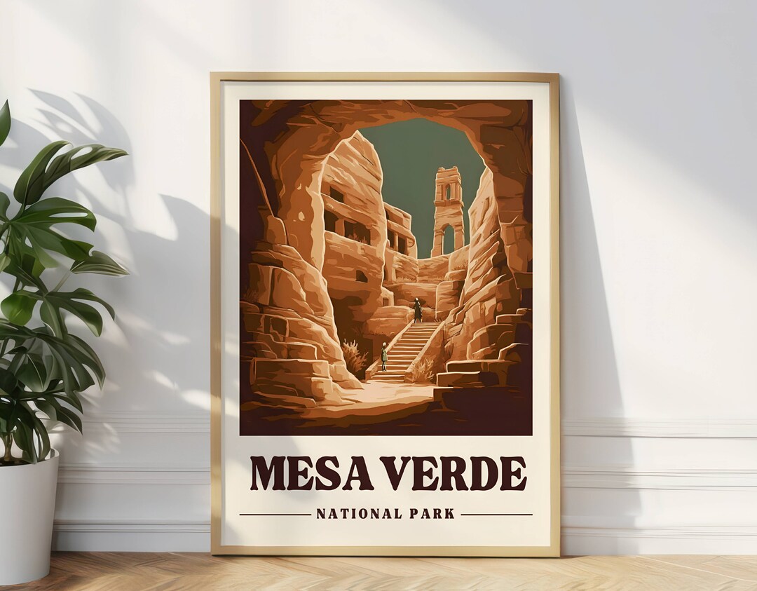Mesa Verde National Park Printable Wall Art, Mesa Verde Digital ...
