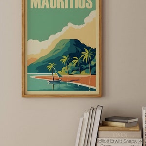 Mauritius Travel Poster, Mauritius Island Poster, Mauritius Landscape ...