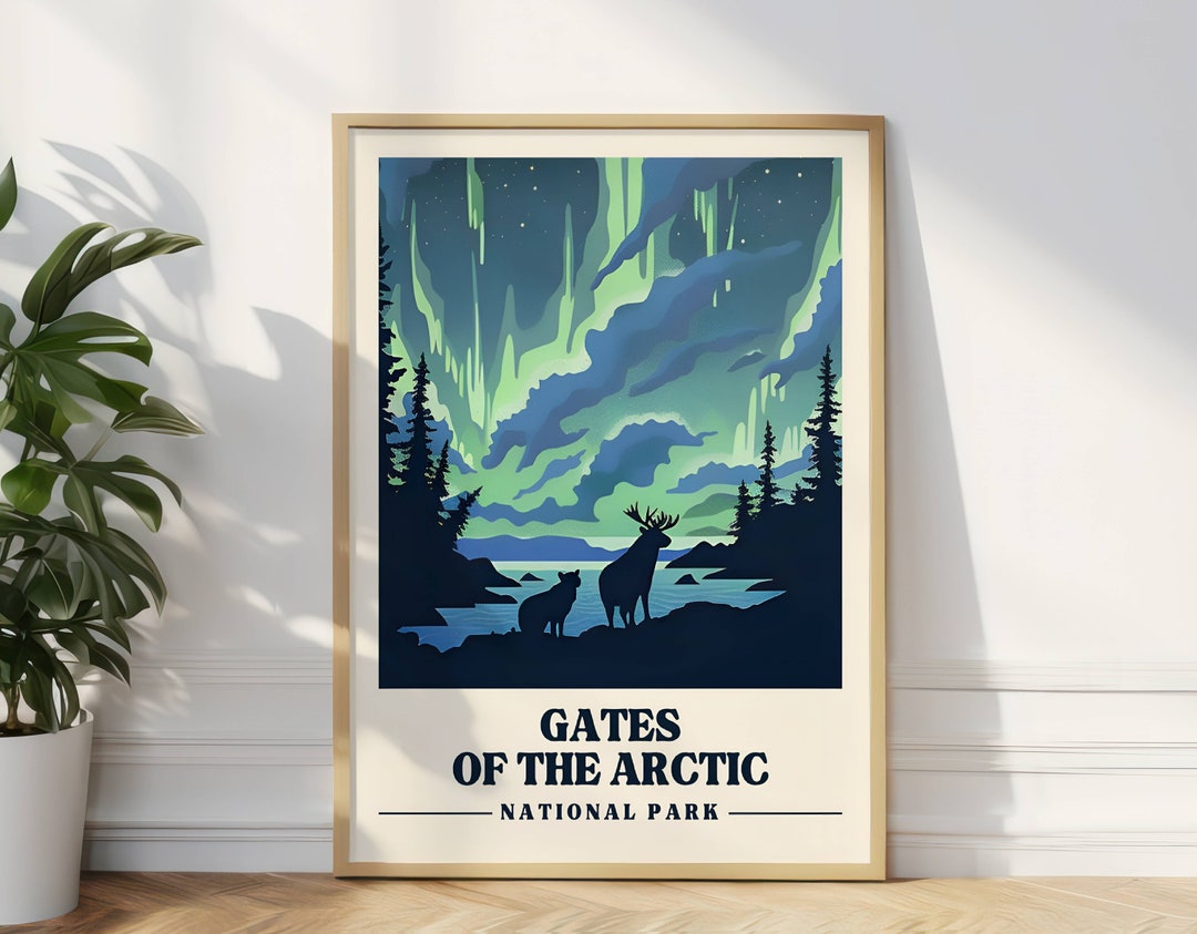 Gates of the Arctic National Park Poster, Gates of the Arctic Digital ...
