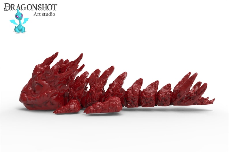 Flexible Dragon STL 3D Print File CNC - Etsy Australia