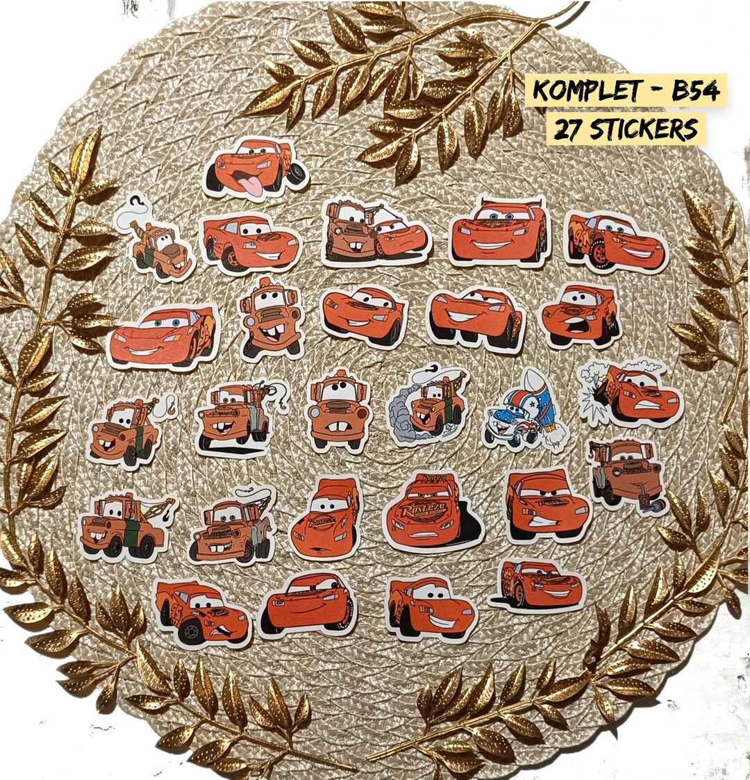Cars, Lightning Mcqueen, Disney Pack | STICKERS - Etsy Canada