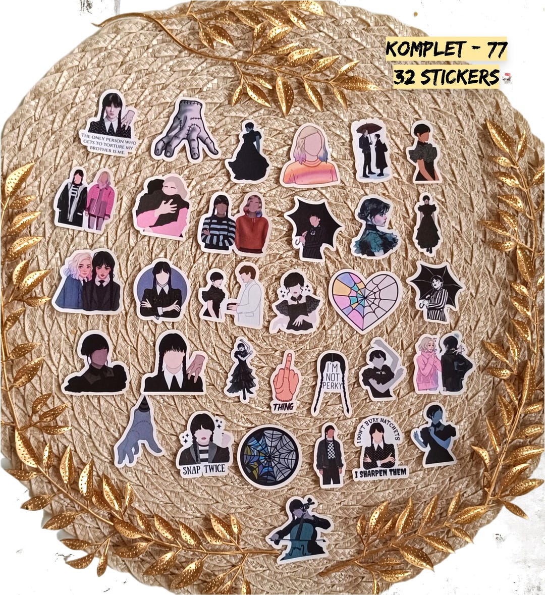 Wednesday, Netflix 32 STICKERS - Etsy