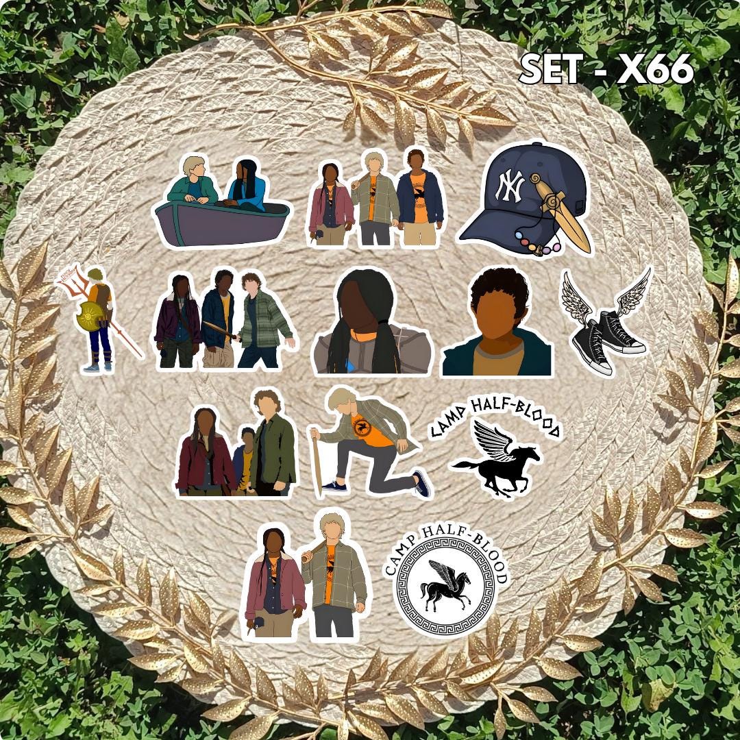 Percy Jackson Inspired Sticker Pack | Annabeth, Grover & Chiron Fan Art ...