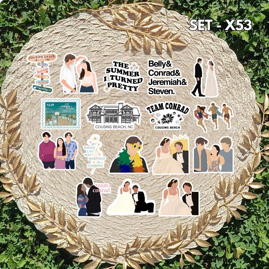 The Summer I Turned Pretty Inspired Sticker Pack | Belly & Jeremiah Fan ...