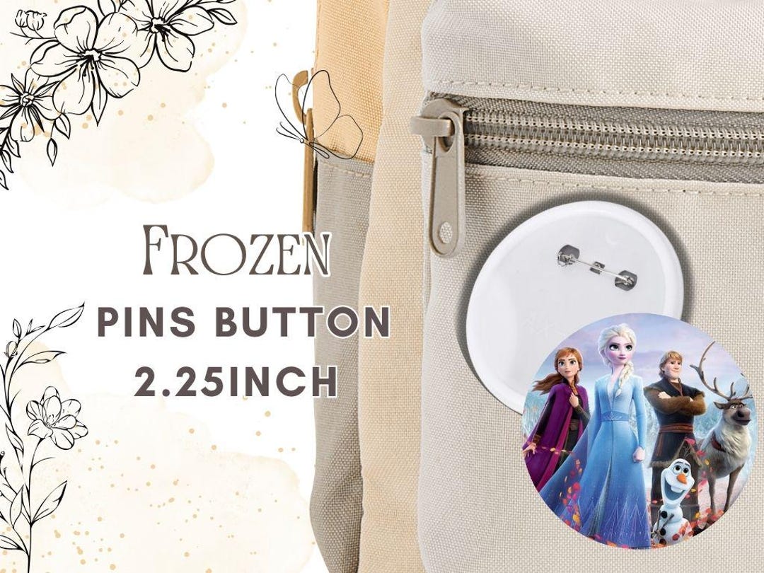 Frozen, Disney Pack, Olaf, Anna, Elsa, Swen, Arendalle 36 PINS BUTTON 2 ...