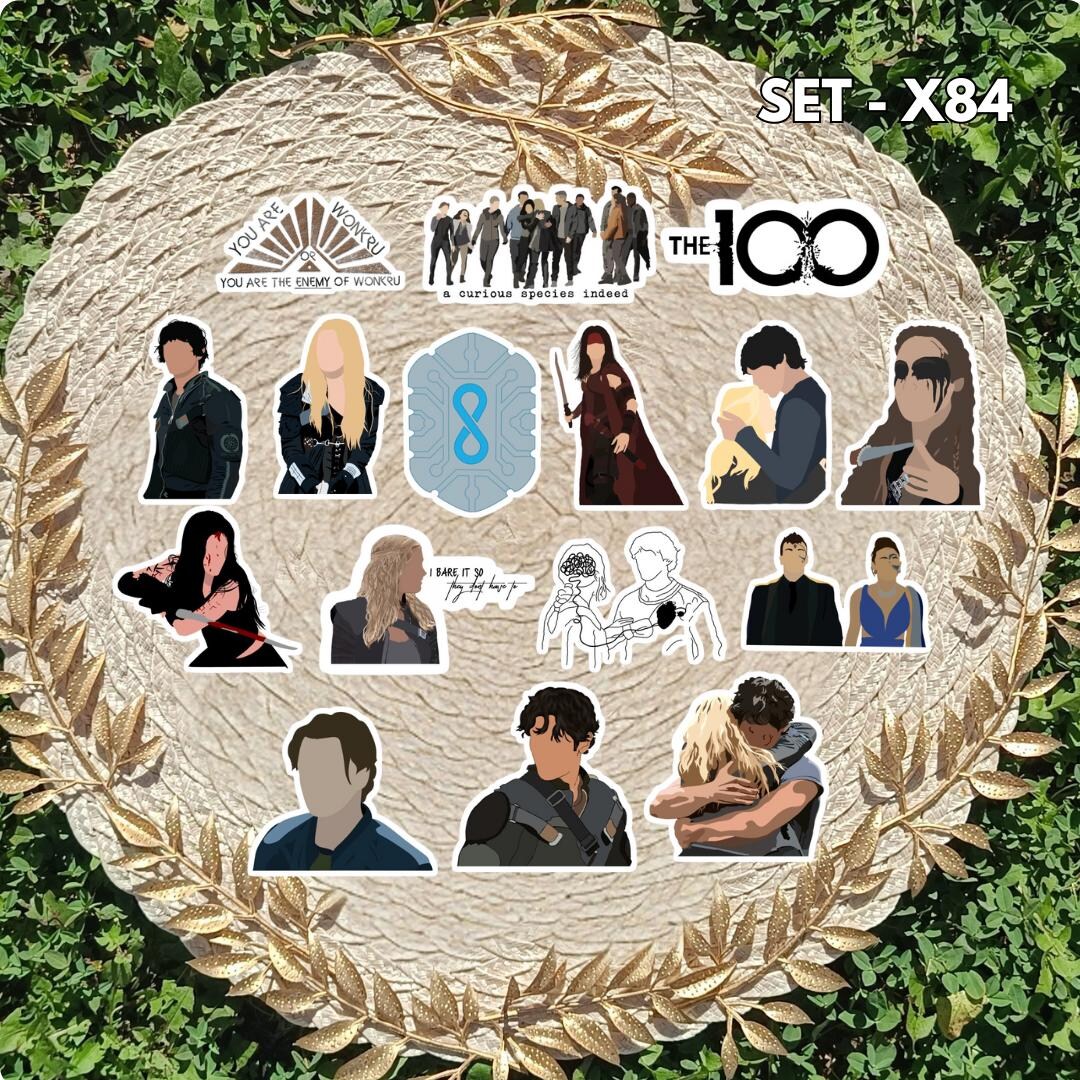 The 100 Inspired Sticker Pack | Clarke, Bellamy & Lexa Fan Art Vinyl ...