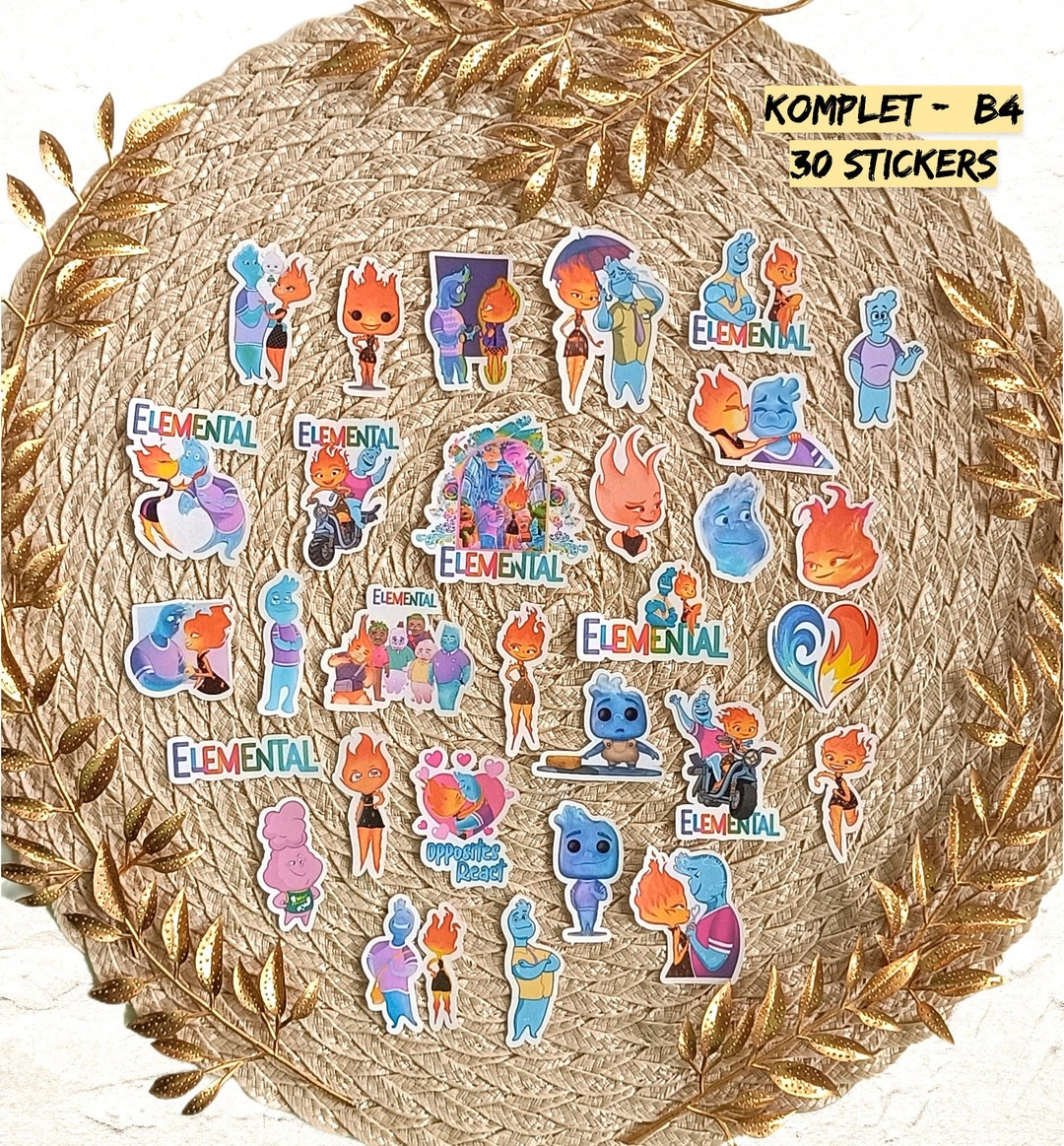 Elemental, Disney Pack, Ember Lumen, Gale, Lake, STICKERS - Etsy