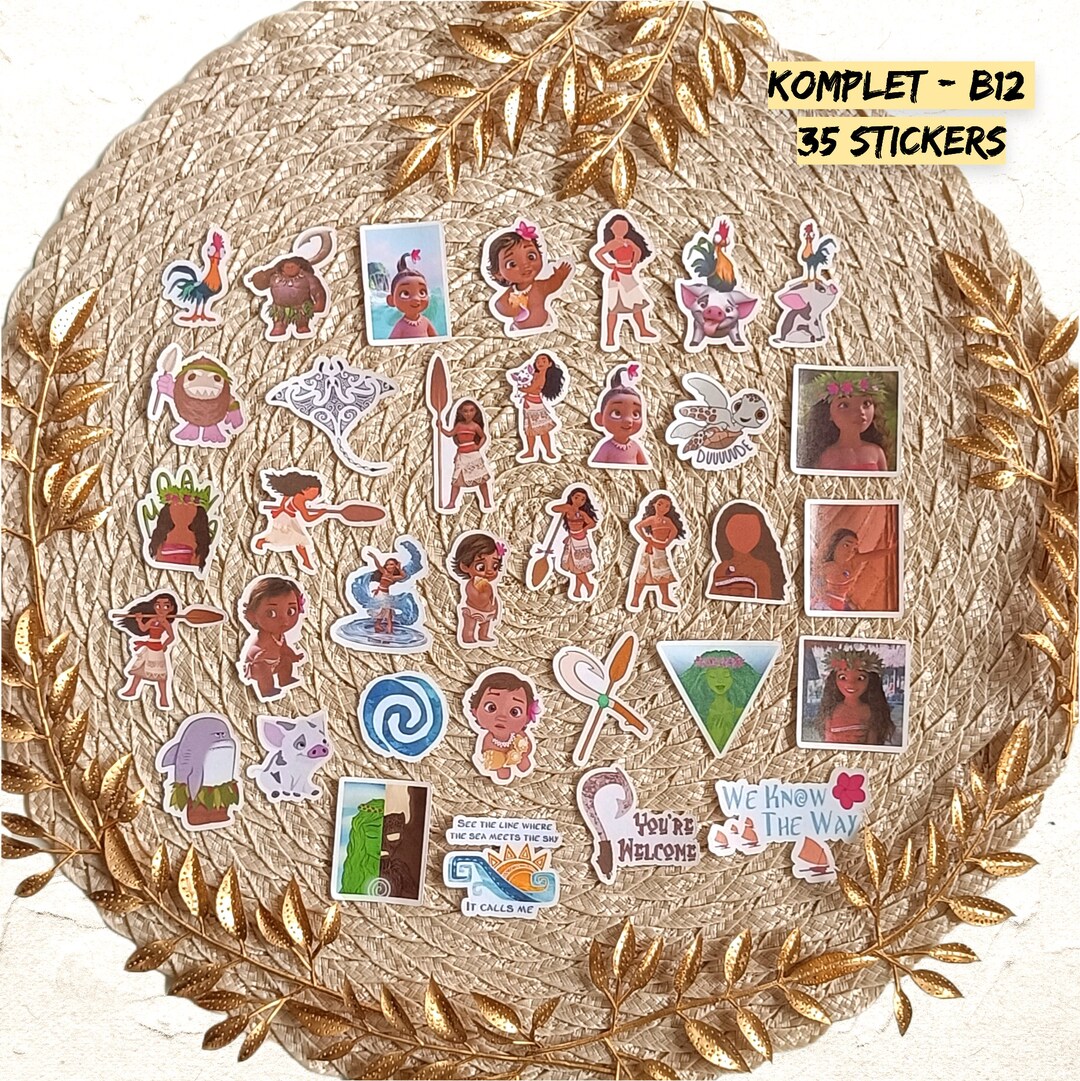 Moana, Maui, Disney Pack 85 STICKERS - Etsy