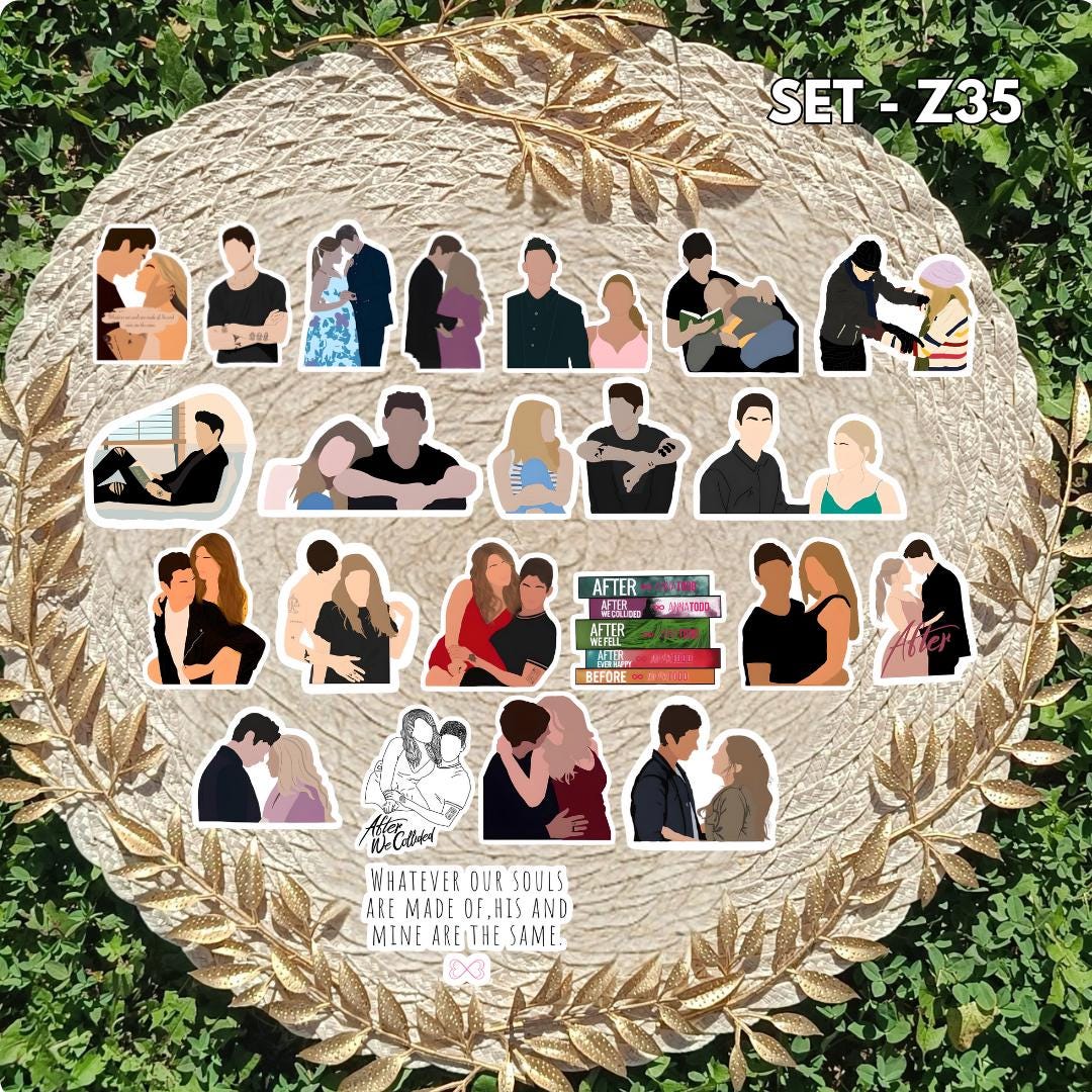 After Inspired Sticker Pack | Tessa & Hardin Fan Art Vinyl Stickers - Etsy