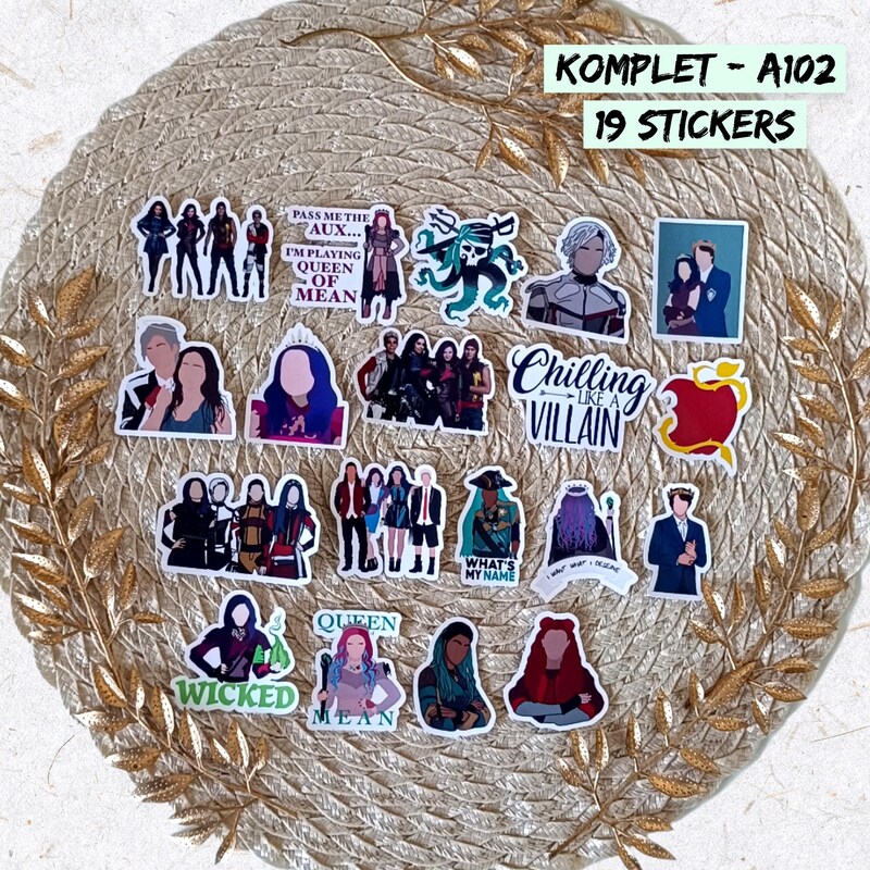 Descendants Printable Labels - Etsy