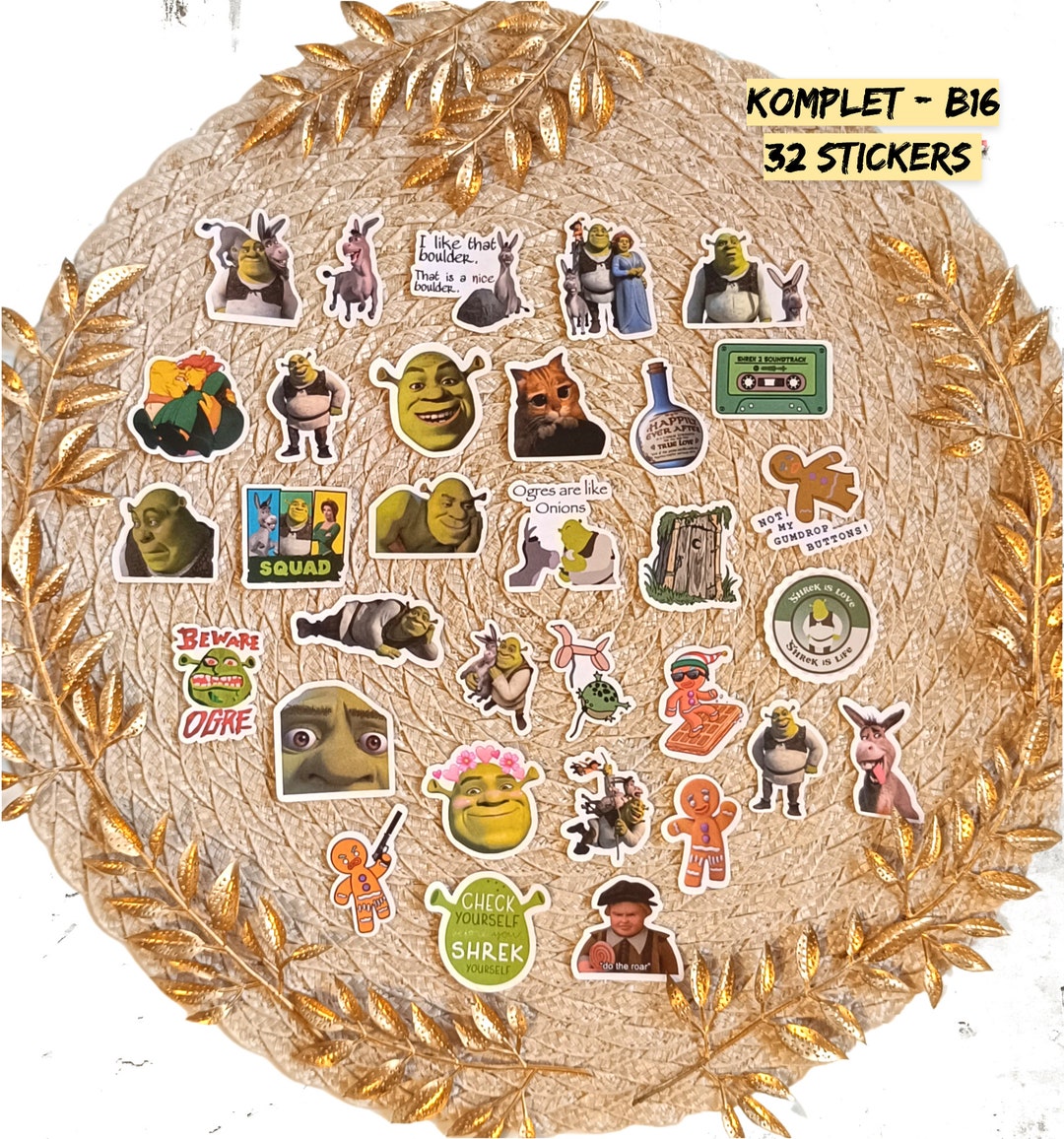 Shrek, Fiona, Donkey, Disney Pack STICKERS - Etsy UK