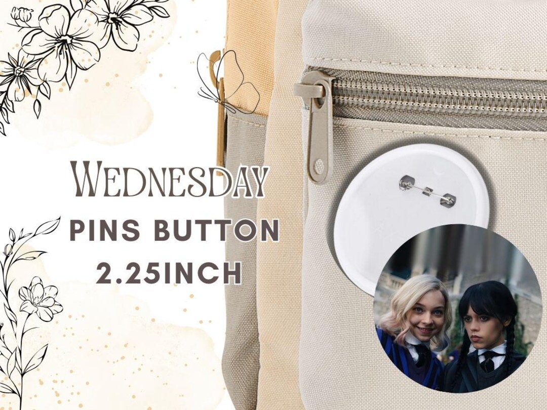 Wednesday, Netflix | 24 PINS BUTTON 2.25inch - Etsy