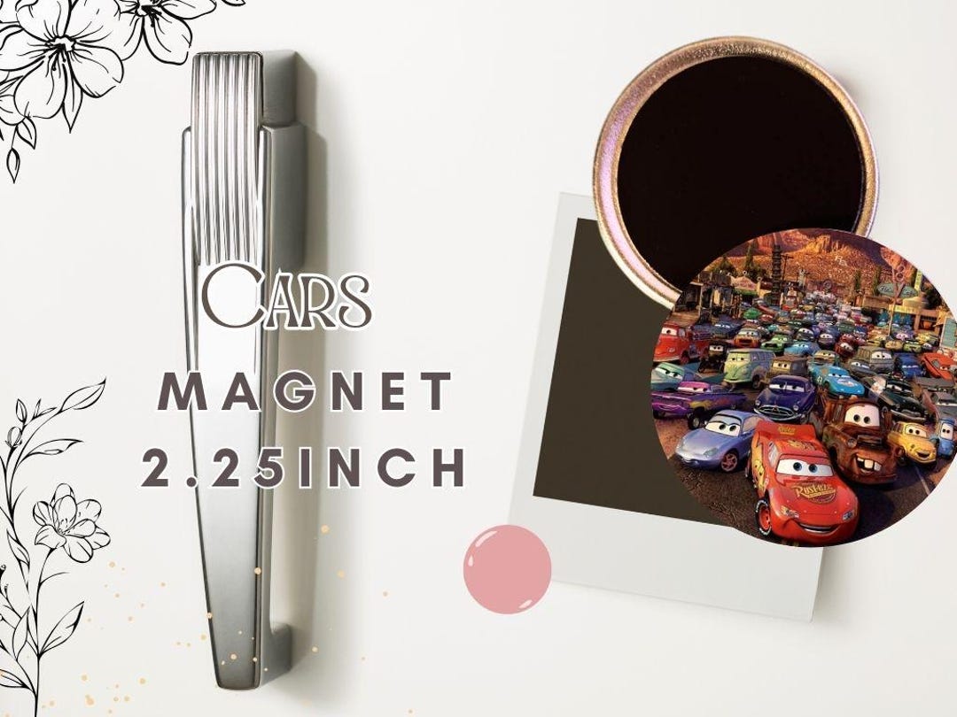 Cars, Lightning Mcqueen, Disney Pack 24 MAGNET 2.25inch - Etsy