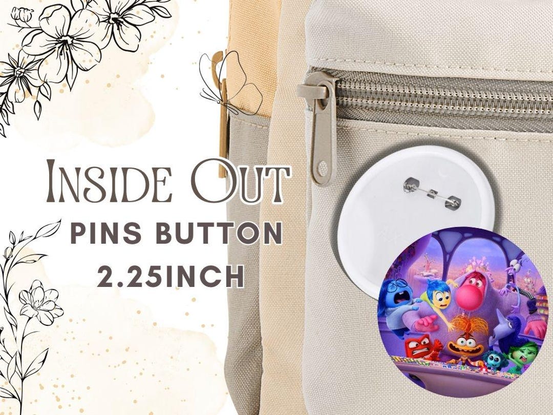 Inside Out, Disney Pack 36 PINS BUTTON 2.25inch - Etsy