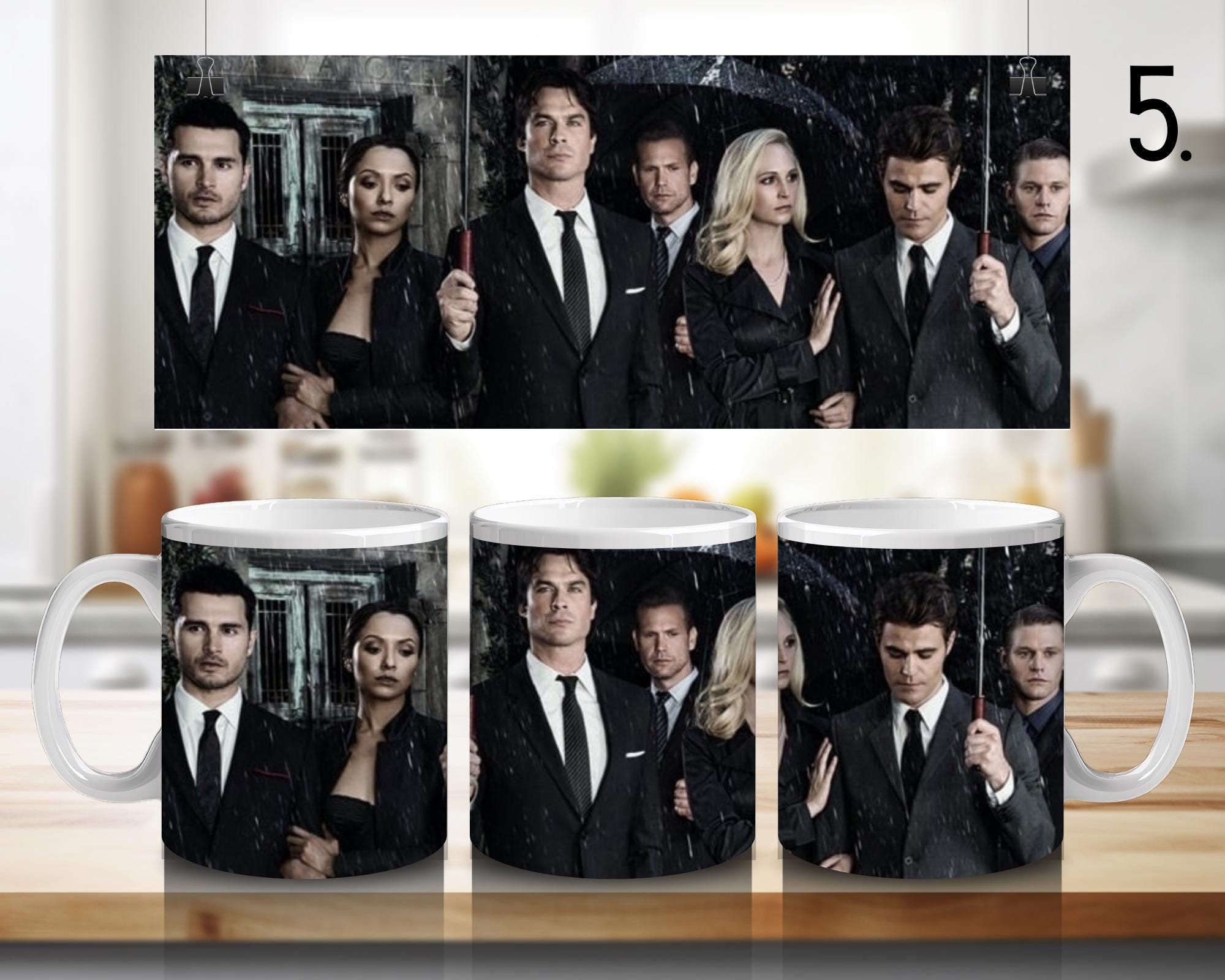 The Vampire Diaries, Damon Salvator, Stefan, Bonnie Bennett, Caroline ...