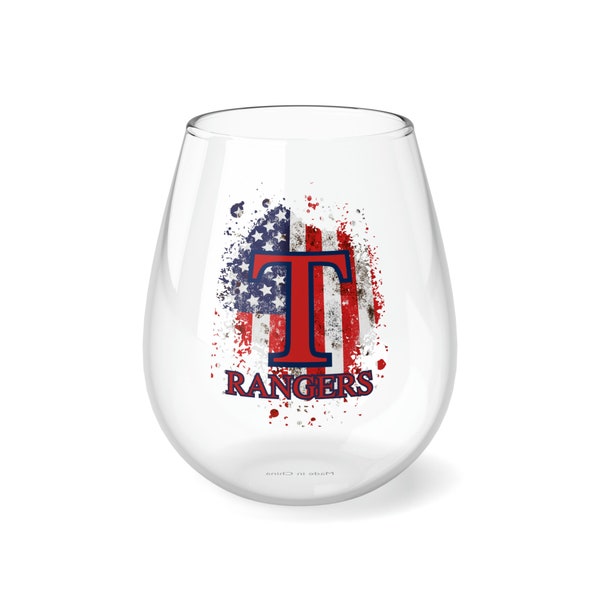 Rangers Wine Glass - Etsy