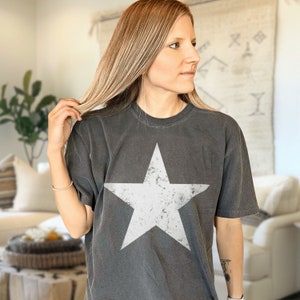 Star Shirt Oversized Comfort Colors Tee Preppy Aesthetic Tshirt Indie ...