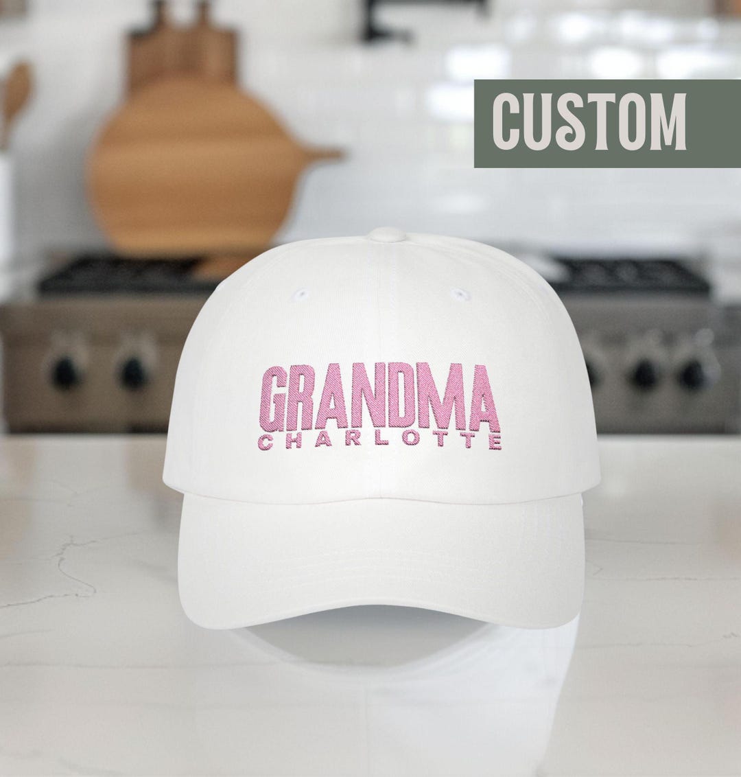 Personalized Grandma Hat Kids Names Embroidered Hat Gift for Grandma ...