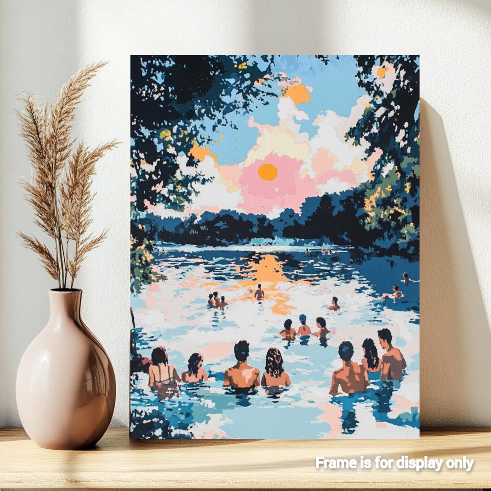 Barton Springs Paint by Numbers Kit: Austin Texas Swimming Hole - Etsy