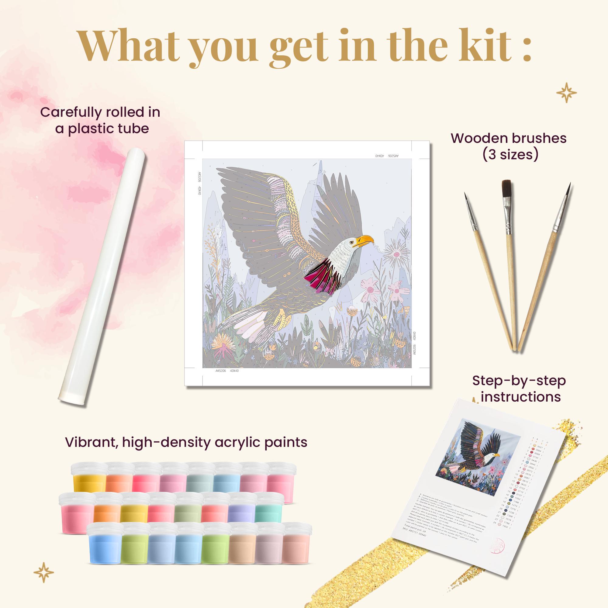 Crane Mount Fuji Paint by Numbers Kit: Japanese Landscape DIY Art - Etsy