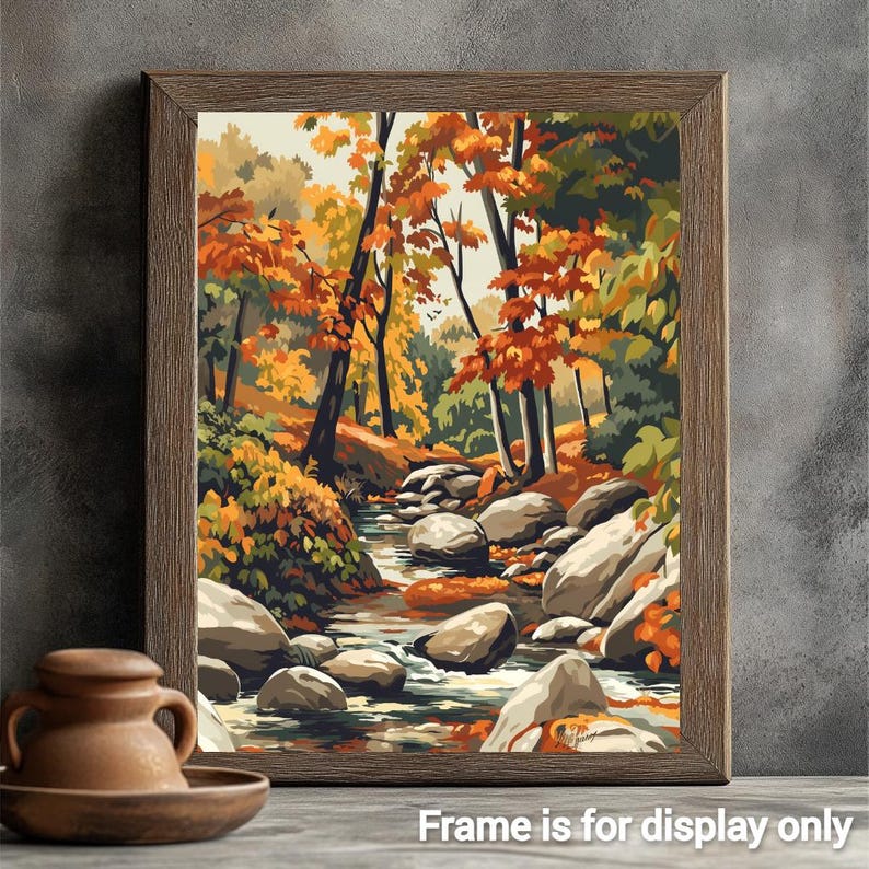Forest Paint by Numbers Kit: A Relaxing Hobby, Mindful Gift - Etsy