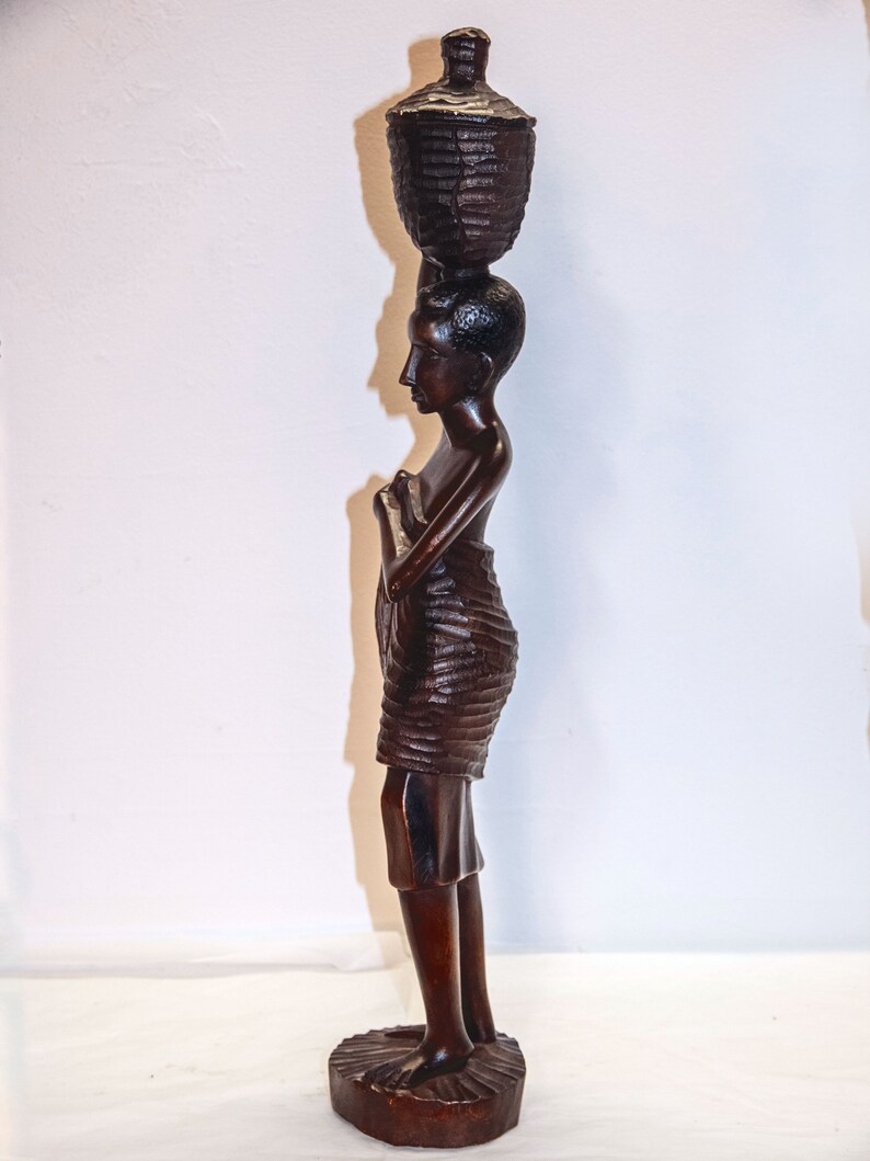 Traditional Rwandan Wooden Statue - Etsy