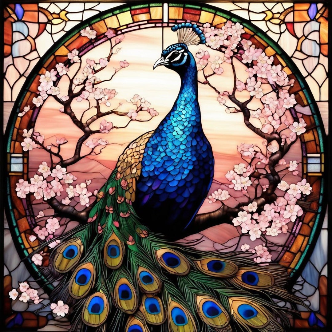 Romeo the Peacock in the Cherry Tree - Etsy
