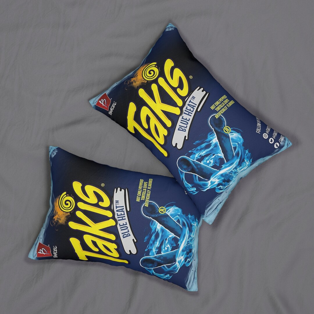 Takis Blue Heat Chips Pillow Ornament Toys Cute Soft Stuffed - Etsy