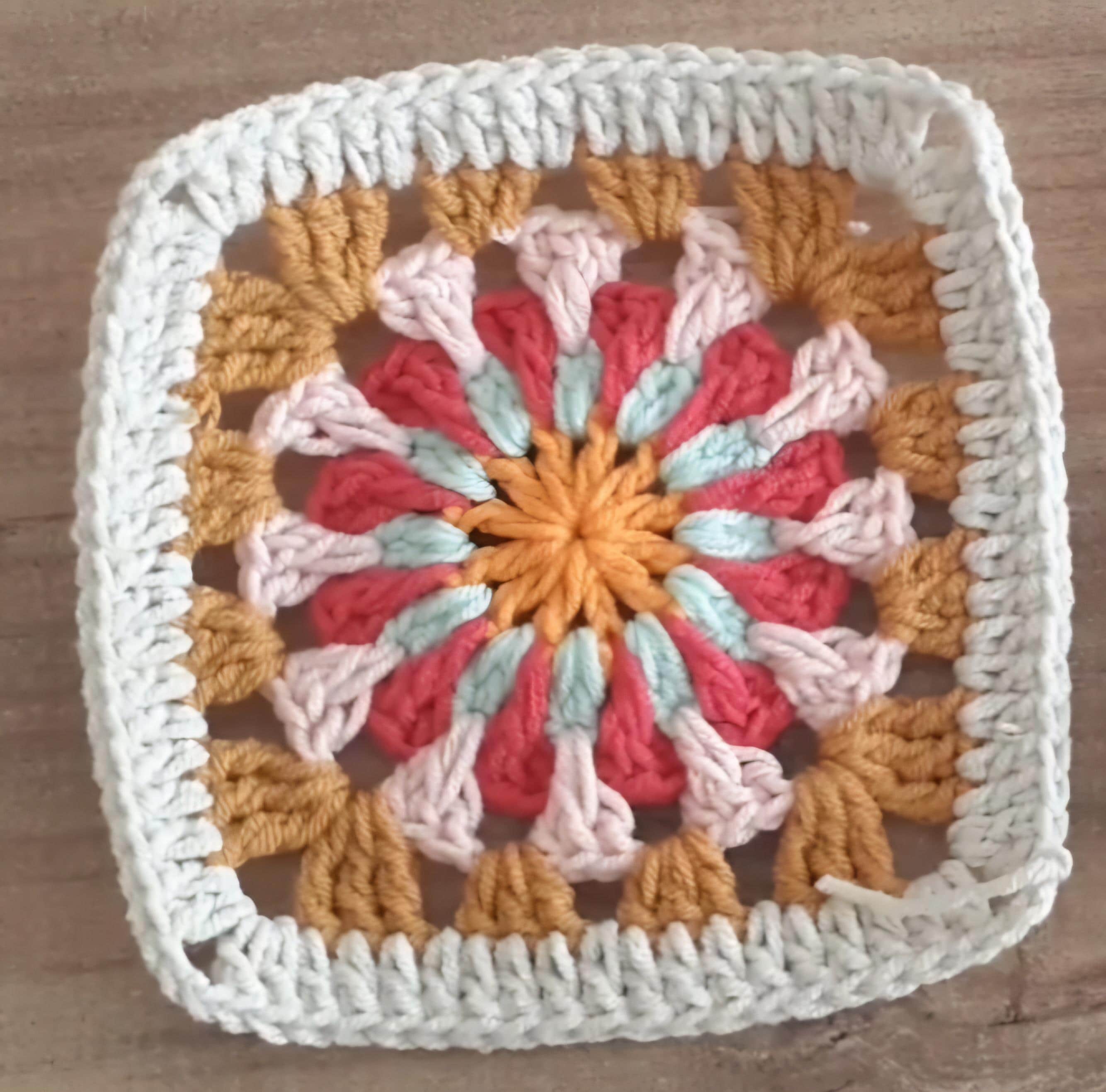 Crochet Pattern - Candy Granny Square Pattern - PDF Instant Download ...