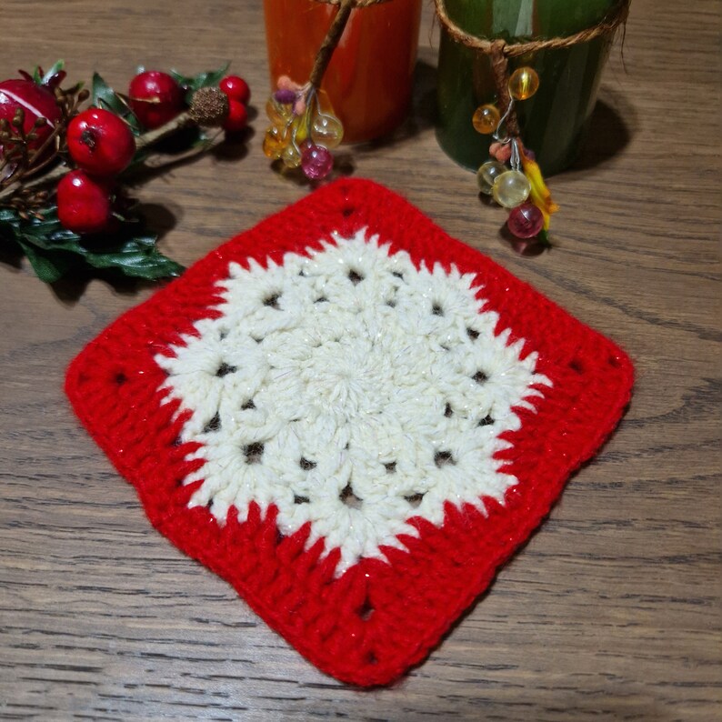 Winter Snowflake Granny Square - Etsy