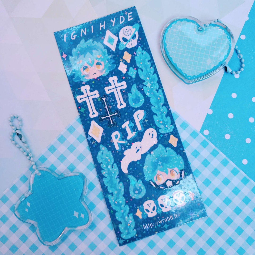 Ignihyde Idia and Ortho Shroud Sparkly Deco Sticker Sheet - Etsy