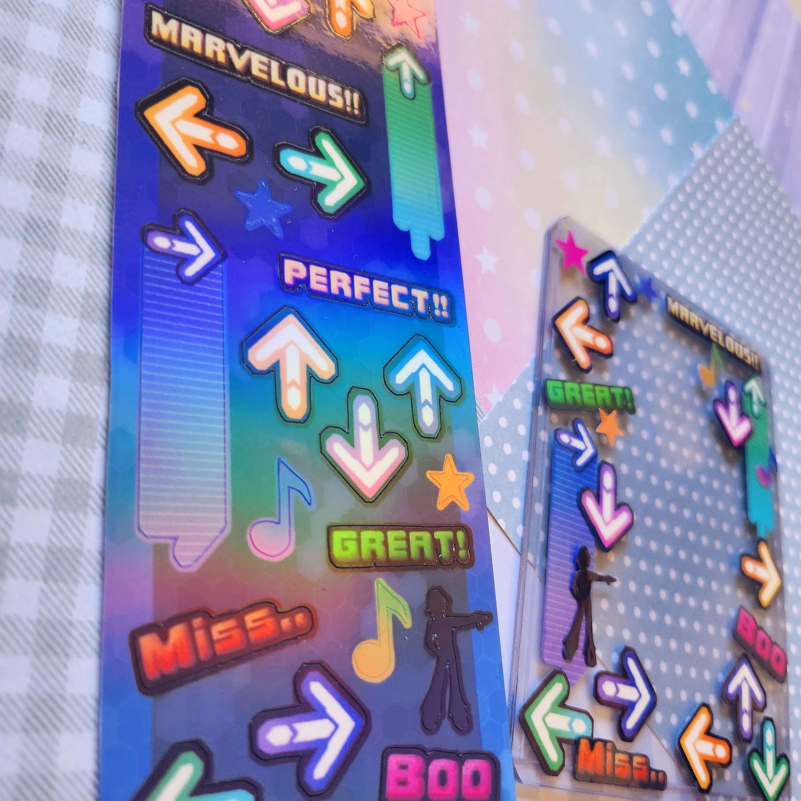 DDR Dance Dance Revolution Holo Deco Sticker Sheet - Etsy